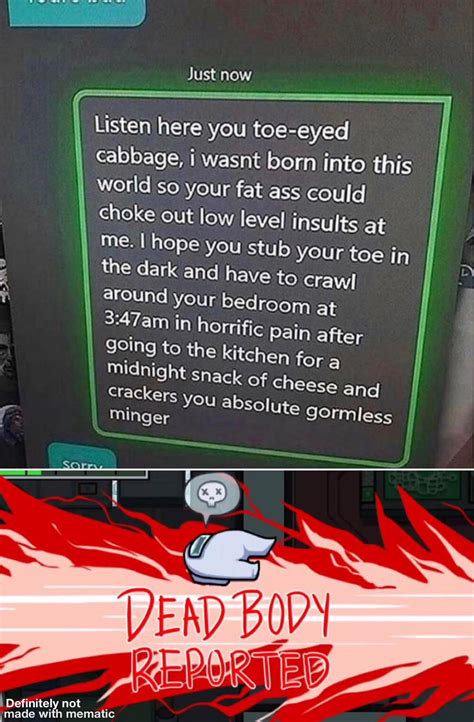 You Absolute Gormless Minger R Brandnewsentence