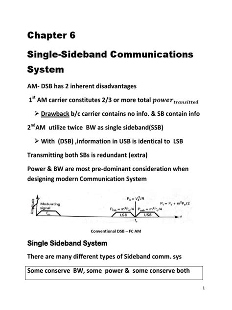 6 Single Sideband Communications Systems Pdf Modulation Periodic Phenomena
