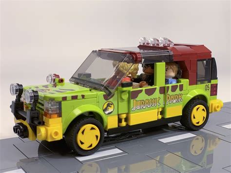 Lego Moc Jurassic Park Ford Explorer Minifigure Friendly By