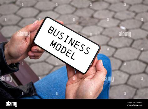 Business Model Message Written On Smartphone Screen Conceptual Business Model Symbol Copy