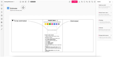Backlog Refinement Template MURAL