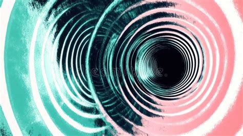 Abstract Image Of Concentric Circles Creating A Tunnel Effect In