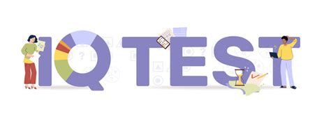 Iq Test Session Composition Royalty Free Vector Image