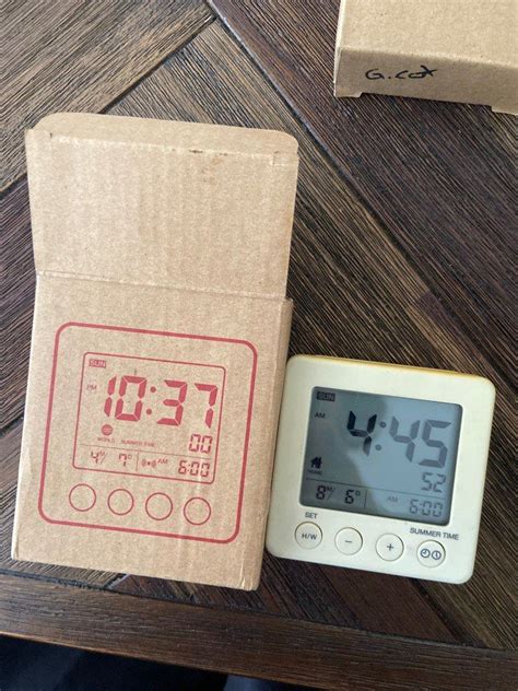Muji Clock Multifunctional Furniture And Home Living Home Decor Clocks