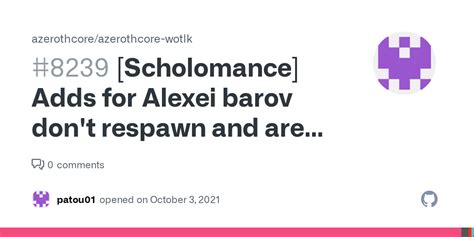 Scholomance Adds For Alexei Barov Don T Respawn And Are Slow To Join