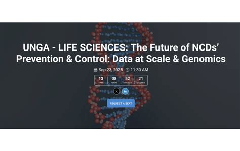 The Future Of Ncds Prevention And Control Data At Scale And Genomics