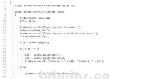 Funciones Java Particion Cadena De Texto Tutorias Co