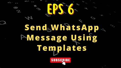 Send Whatsapp Message Using Templates Salesforce Whatsappapi Youtube