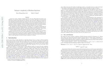 Instance Complexity Of Boolean Functions Papers With Code