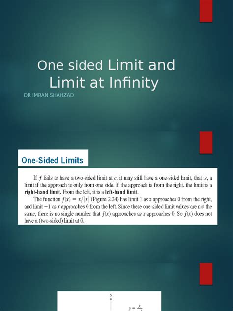One Sided Limit And Limit At Infinity Pdf