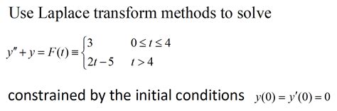 solved use laplace transform methods to solve 3 04