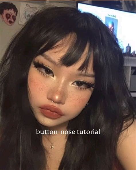 Cute Button Nose Tutorial Makeup Inspiration Makeup Looks Tutorial Makeup Tutorial