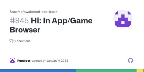 Hi In App Game Browser Issue SnosMe Awakened Poe Trade GitHub