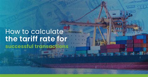 How To Calculate The Tariff Rate For Successful Transactions Onus