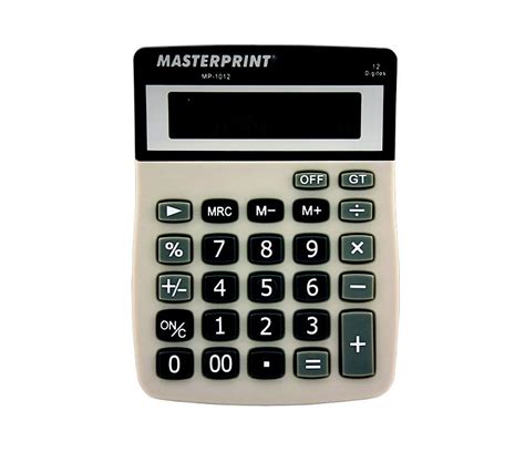 Calculadora De Mesa Masterprint Mp C Dígitos Maq Center A Papelaria Mais Completa