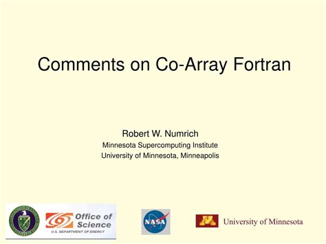 Ppt Comments On Co Array Fortran Powerpoint Presentation Free Download Id6831806
