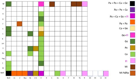 Joint Table Of Viral Genomes Showing Cells Populated According To Nra Download Scientific