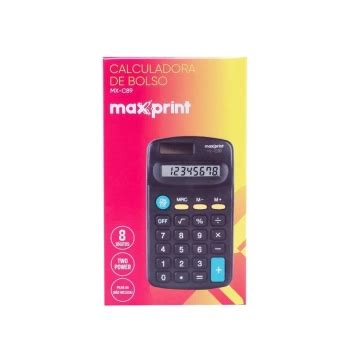 Microl Calculadora De Bolso Mx C Maxprint