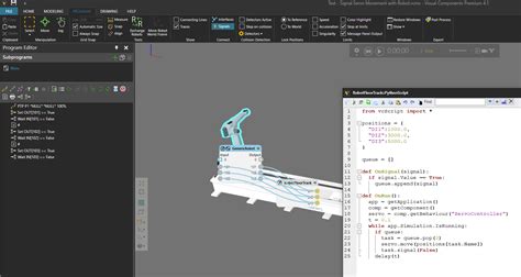 External Axis Controlled With Io Robot Programming Visual Components The Simulation Community