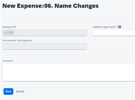 Concur Request Procurement Card Updates