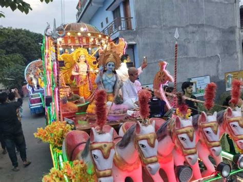 गौधाम हरे कृष्णा आश्रम से श्री कृष्ण जन्माष्टमी के अवसर पर भब्य झांकी