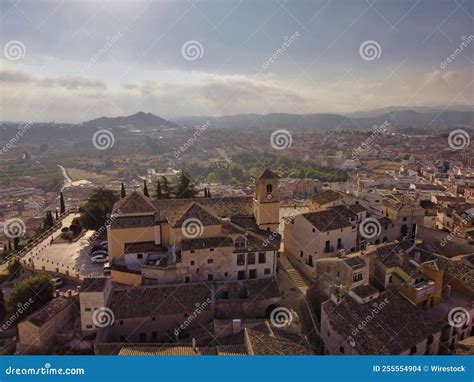 Aerial View Of The Town Cehegin With Beautiful Historic Buildings In