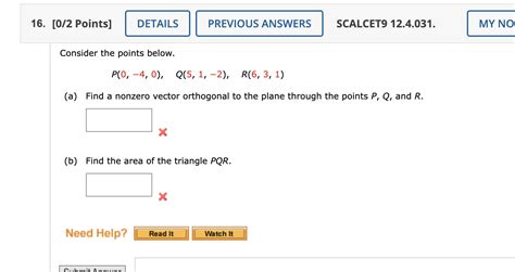 Solved Consider The Points Chegg