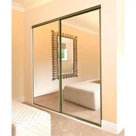 Reliabilt 9500 Series 48 In X 80 In Satin Gold Mirrorpanel Mirrored