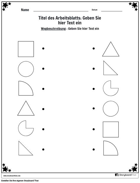 Kostenlose Arbeitsblätter Zum Zuordnen Von Formen Von Storyboard That