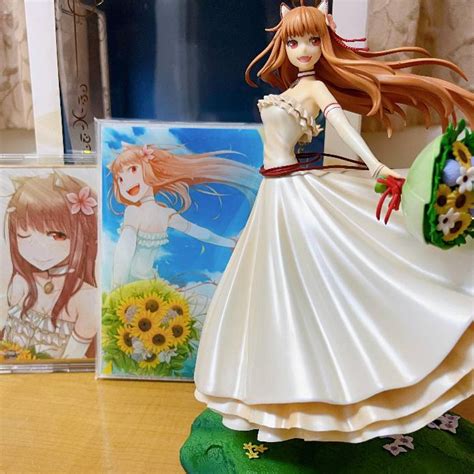 代理版 Myethos 狼與辛香料 10週年限定 赫蘿 婚紗ver 1 8 Pvc 色紙 壓克力立牌 立牌 蝦皮購物