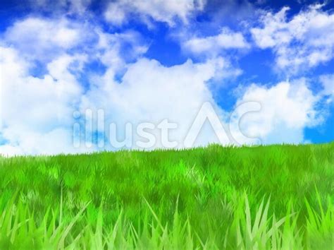草原と大きな雲イラスト No 1470146無料イラスト フリー素材ならイラストAC