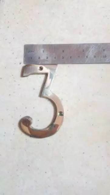 Jual Nomer Rumah Angka Huruf Plat Rumah Kantor Kuningan Brass