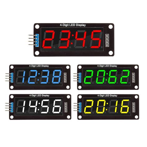 M Dulo De Pantalla Led Tm1637 De 0 56 Pulgadas 4 D Gitos 7 Segmentos