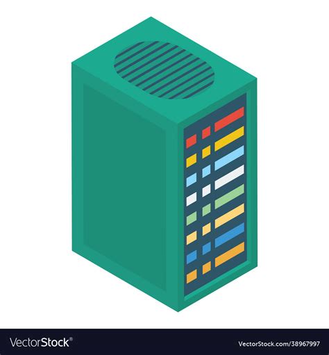 Data Server Rack Royalty Free Vector Image Vectorstock