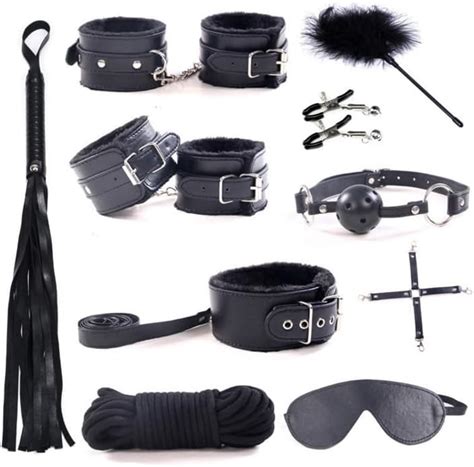 Sex Restraining Bondage Bdsm Kit 10 Pieces Set Bondage Restraints Kits