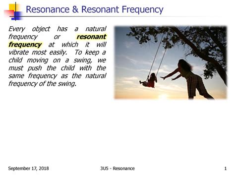 Resonance Frequency Physics
