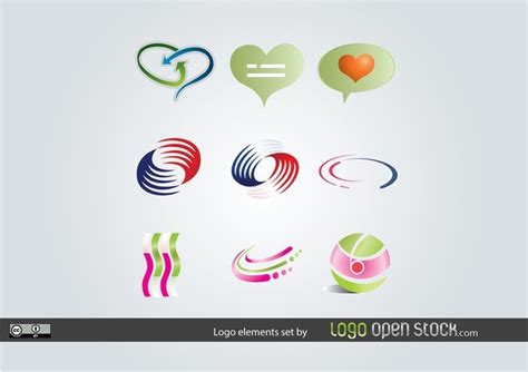 Logo Elements Set Free Vector Download FreeImages