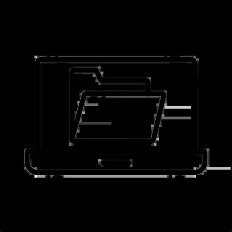 폴더 아이콘 벡터 라인 일러스트 Png Ai 무료 다운로드 Pikbest