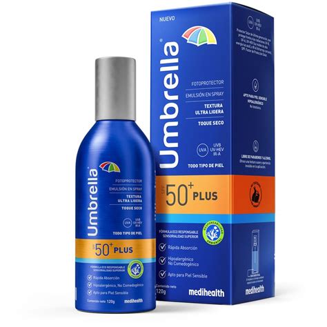 Umbrella Plus Emulsión Spray Spf 50 120 G Farmacias Medicity