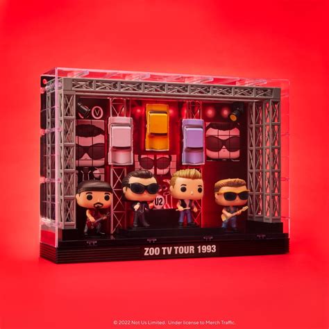Buy Funko Pop Moment Deluxe U2s Zoo Tv Tour 1993 Vinyl Figures