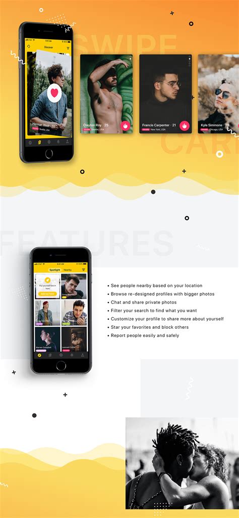 Gay Dating Mobile Ui Kit On Behance