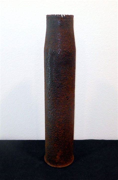 Ww2 German Luftwaffe Wehrmacht 7 5cm Steel Shell Casing Kurland Pak39 Kwk40 Nice