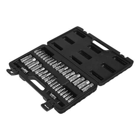 Traderight Hex Bit Socket Set Sae Allen Key Adapter 36pc