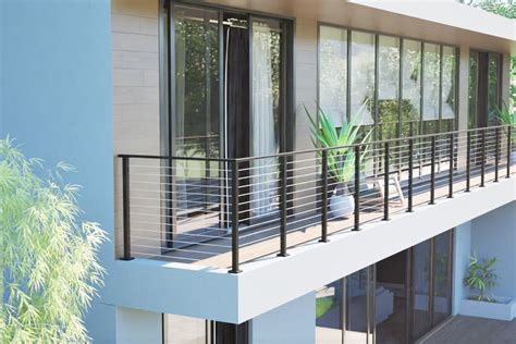 شركة Dawnrailing الصناعية تثبيتات بوابة درابزين الكابلات السوداء