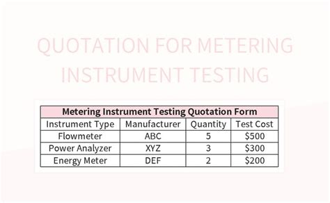 Free Instrument Calibration Templates For Google Sheets And Microsoft