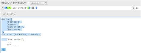 Requirejs Need A Regex To Remove Outer Function Stack Overflow