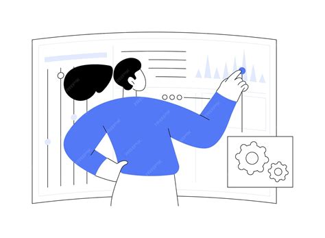 Premium Vector Big Data Visualization Abstract Concept Vector Illustration