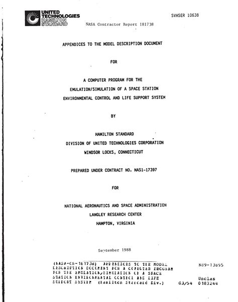 Buy Appendices To The Model Description Document For A Computer Program For The Emulation