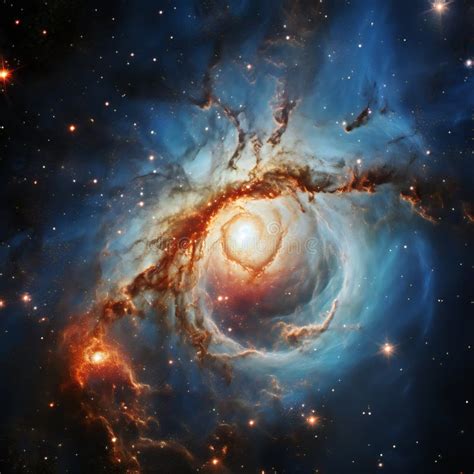 Galaxy And Nebula In Deep Space Computer Generated Abstract Background