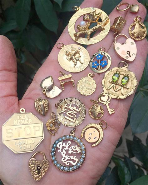 Gold Vintage Charms For Ts Vintage Gold Charm Collection Ideas